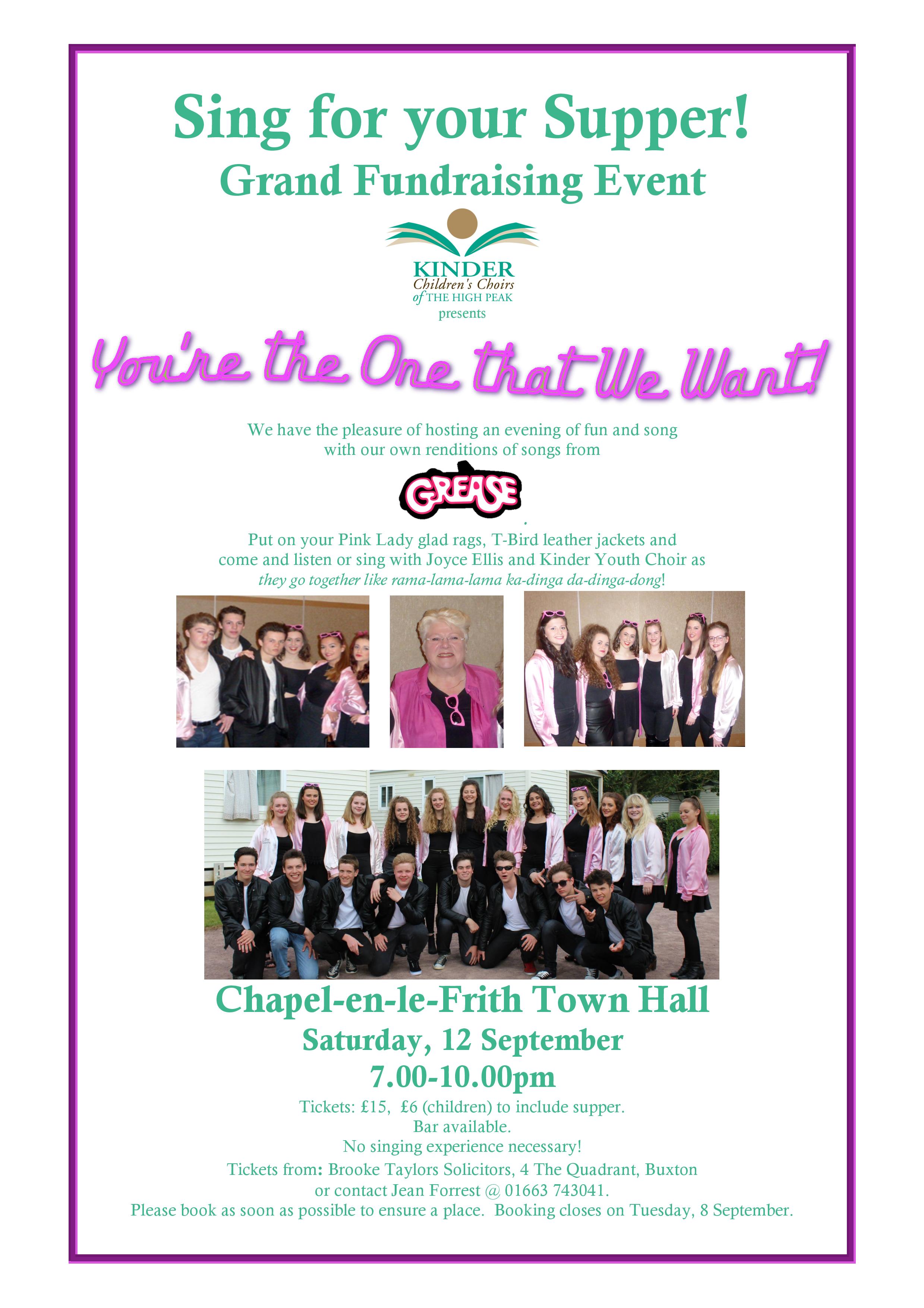 Sing for your Supper, Grease Night!